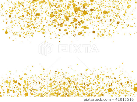 Golden foil confetti particle layout template card - Stock Illustration ...