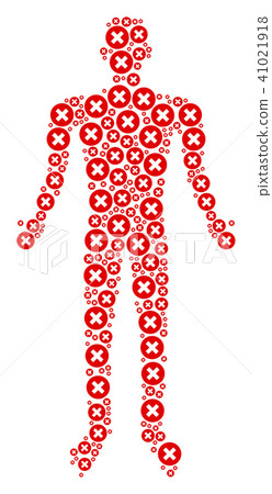 Cancel Person Figure - Stock Illustration [41021918] - PIXTA