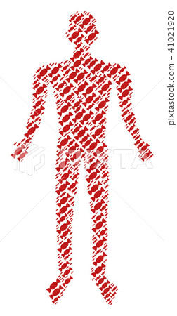 Candy Human Figure - Stock Illustration [41021920] - PIXTA