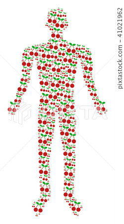 Cherry Human Figure - Stock Illustration [41021962] - PIXTA
