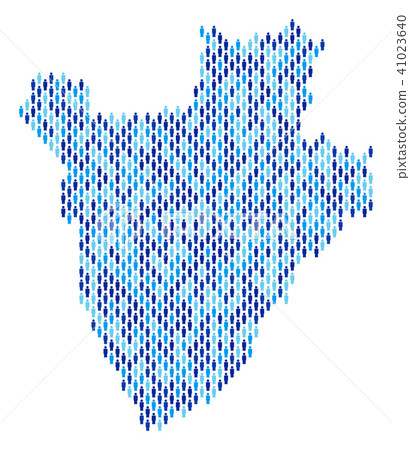 Burundi Map Population People - Stock Illustration [41023640] - PIXTA