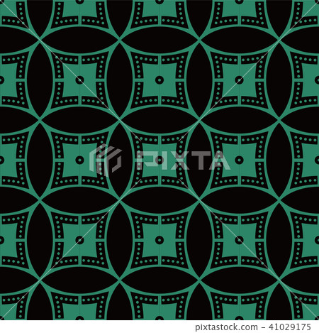 Antique green seamless retro pattern background - Stock Illustration ...