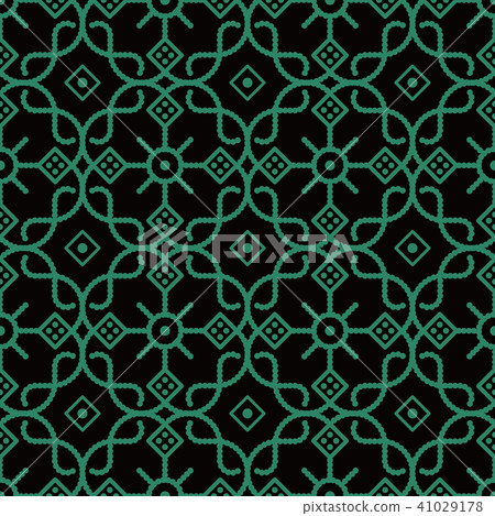 Antique green seamless retro pattern background - Stock Illustration ...