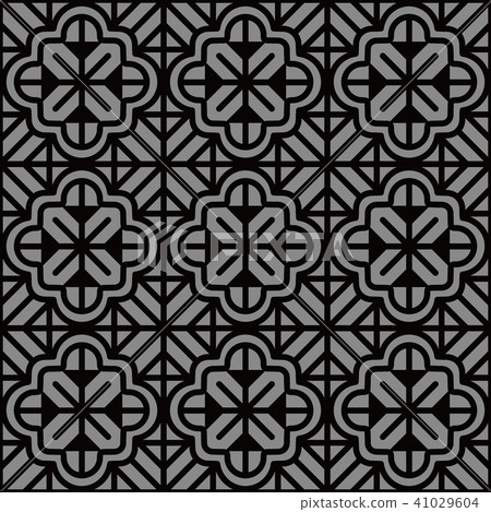 Antique silver seamless retro pattern background - Stock Illustration ...