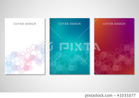 Cover or brochure design with medical... - Stock Illustration [41035877 ...