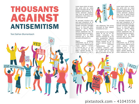 People Protest Infographics Layout - Stock Illustration [41043556] - PIXTA