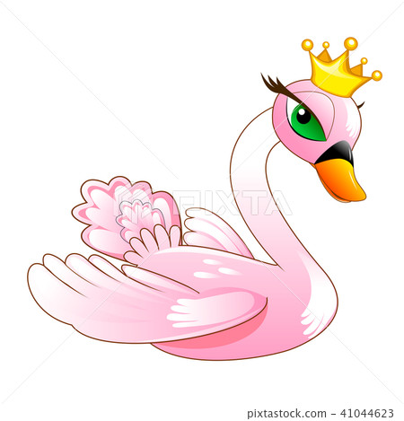 The pink swan - Stock Illustration [41044623] - PIXTA