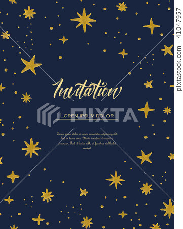 Hand painted stars - Stock Illustration [41047957] - PIXTA