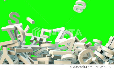 a lot of letters falling from the sky.... - Stock Illustration ...