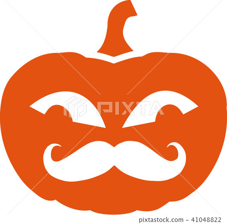 pumpkin_2013_moustache_1c.eps - Stock Illustration [41048822] - PIXTA