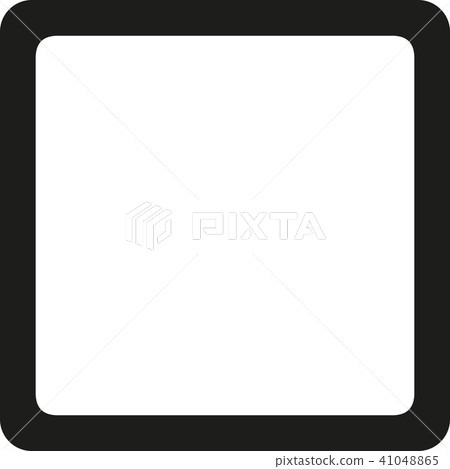 Square outline round corners - Stock Illustration [41048865] - PIXTA