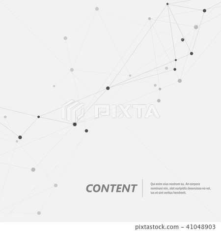 Geometric abstract background with connect... - Stock Illustration ...
