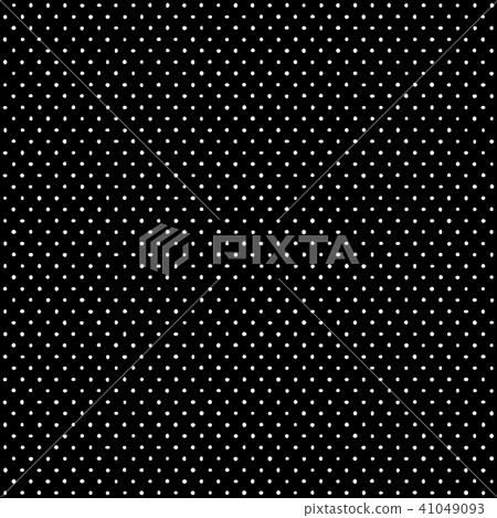 Black and white polka dots pattern - Stock Illustration [41049093] - PIXTA