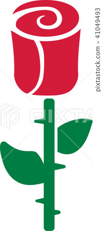 Simple rose icon - Stock Illustration [41049493] - PIXTA