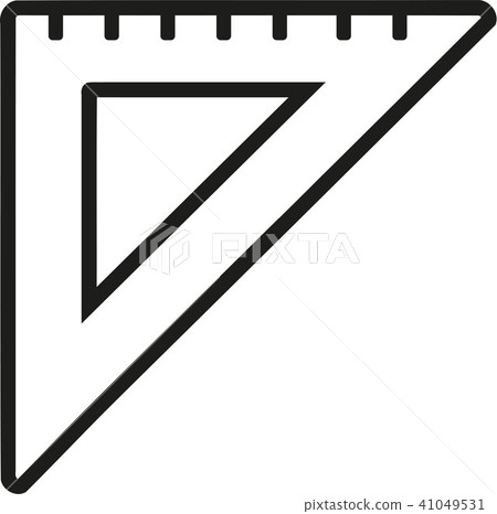 Set square ruler - Stock Illustration [41049531] - PIXTA