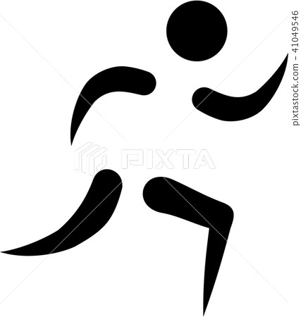 Runner Icon - Stock Illustration [41049546] - PIXTA