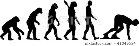 Running Sprint Evolution - Stock Illustration [41049554] - PIXTA