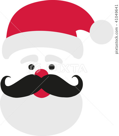 santa_claus_head_moustache.eps - Stock Illustration [41049641] - PIXTA