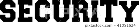 Security word with college font-插圖素材 [41051624] - PIXTA圖庫