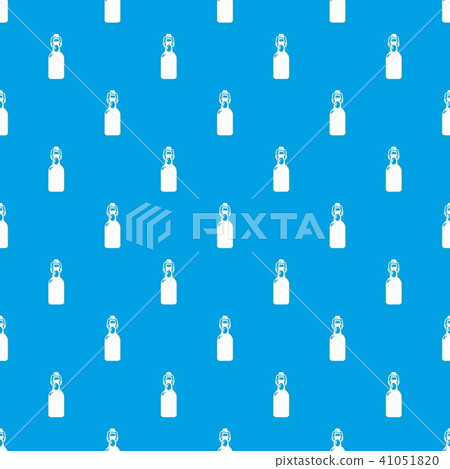 Bottle with bung pattern vector seamless blue - Stock Illustration ...