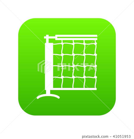 Tennis net icon green vector - Stock Illustration [41051953] - PIXTA