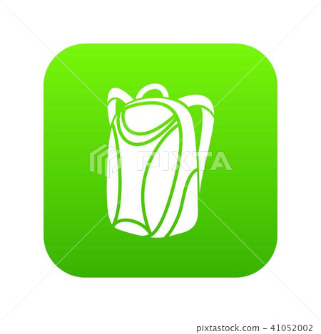Backpack icon green vector - Stock Illustration [41052002] - PIXTA