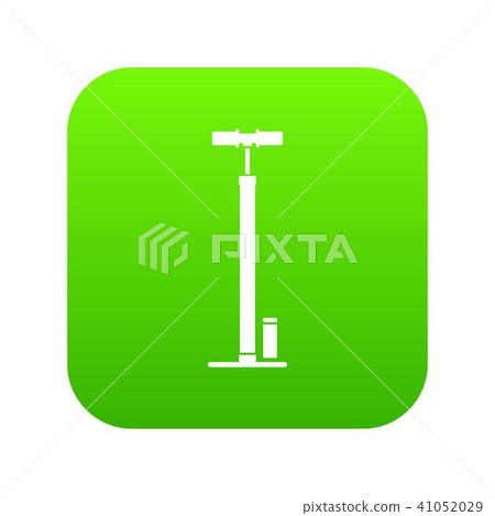 Bicycle pump icon digital green - Stock Illustration [41052029] - PIXTA