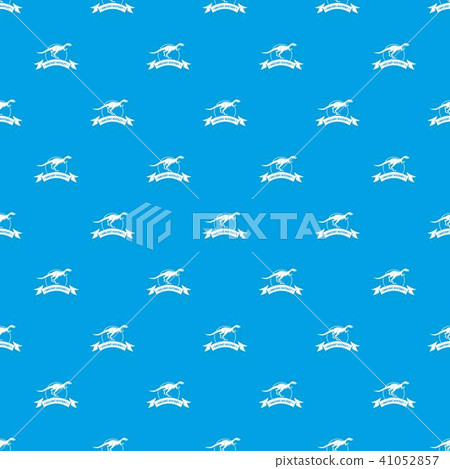 Jurassic raptor pattern vector seamless blue - Stock Illustration ...