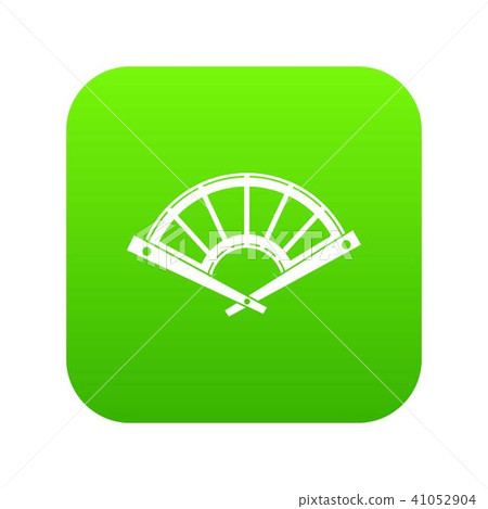 Fan icon digital green - Stock Illustration [41052904] - PIXTA
