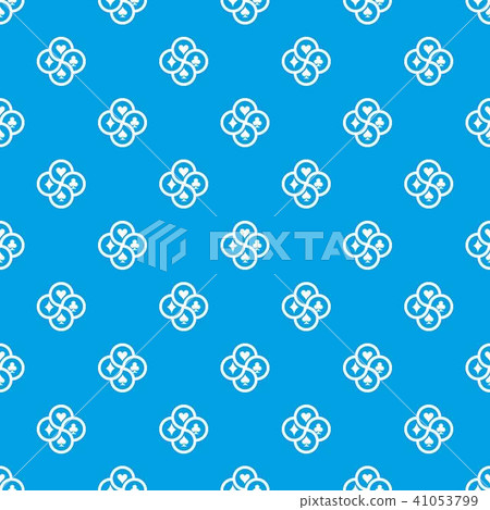 Chip pattern vector seamless blue - Stock Illustration [41053799] - PIXTA
