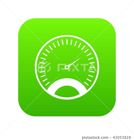 Speedometer icon digital green - Stock Illustration [41053828] - PIXTA