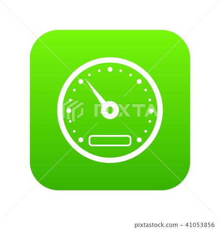 Speedometer icon digital green - Stock Illustration [41053856] - PIXTA