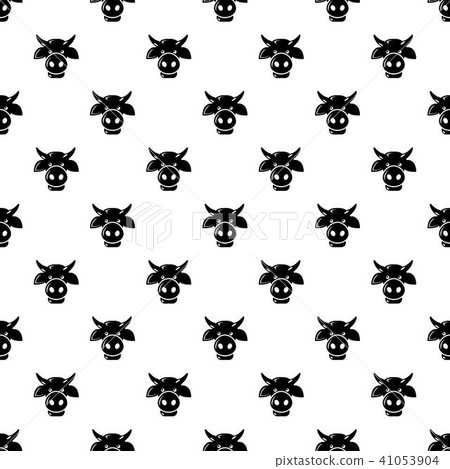 Cow head pattern vector seamless - Stock Illustration [41053904] - PIXTA