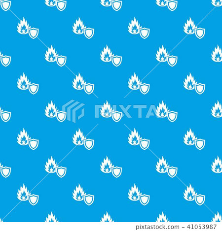 Fire protection pattern vector seamless blue - Stock Illustration ...