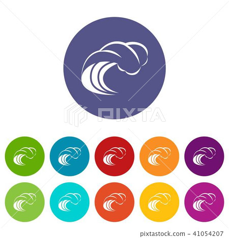 Wave with foam icon, simple style - Stock Illustration [41054207] - PIXTA