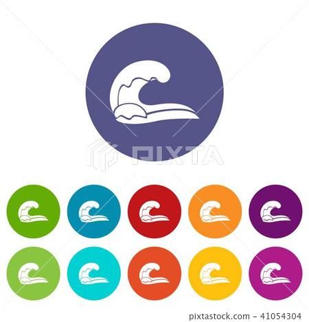 High wave icon, simple style - Stock Illustration [41054304] - PIXTA