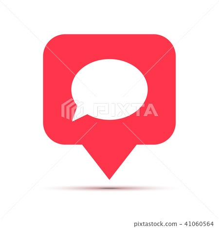 New comment, social network icon in speech...-插圖素材 [41060564] - PIXTA圖庫