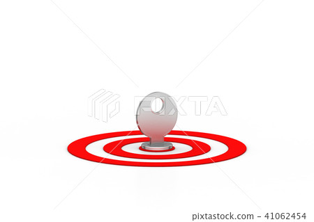 Target icon with lock - Stock Illustration [41062454] - PIXTA