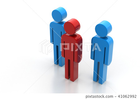 3d people and leader - Stock Illustration [41062992] - PIXTA