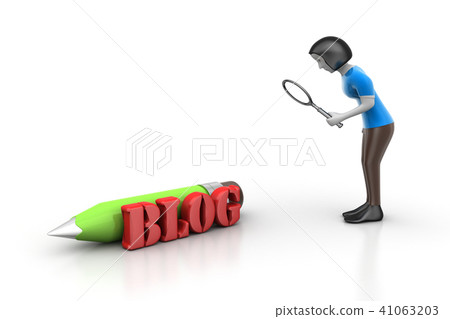 Blog writing concept - Stock Illustration [41063203] - PIXTA