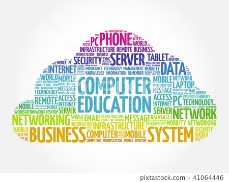 Computer Education word cloud - Stock Illustration [41064446] - PIXTA