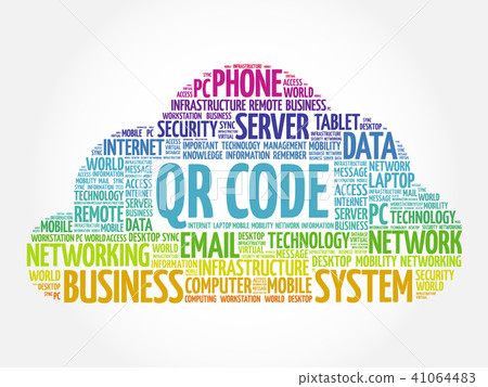 QR CODE word cloud collage - Stock Illustration [41064483] - PIXTA