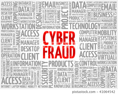 Cyber Fraud word cloud collage - Stock Illustration [41064542] - PIXTA