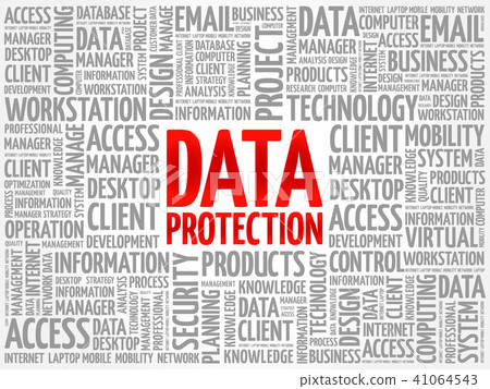 Data protection word cloud collage - Stock Illustration [41064543] - PIXTA