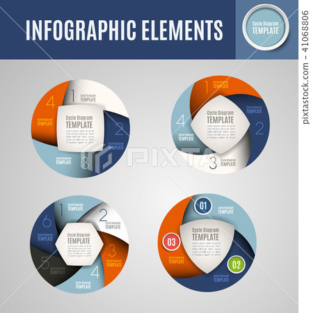 circle infographics set 2 - Stock Illustration [41068806] - PIXTA