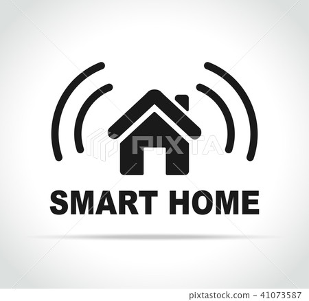 smart home icon on white background - Stock Illustration [41073587] - PIXTA