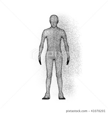 Human model isolated on white background - Stock Illustration [41078201 ...