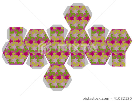Development of truncated octahedron - Stock Illustration [41082120] - PIXTA