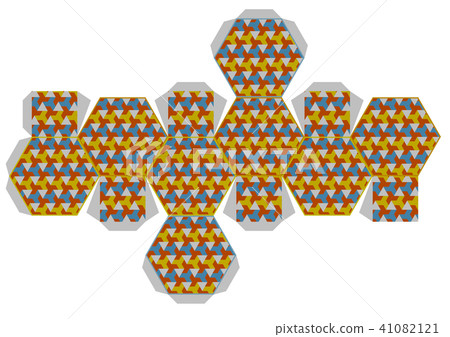 Development of truncated octahedron - Stock Illustration [41082121] - PIXTA