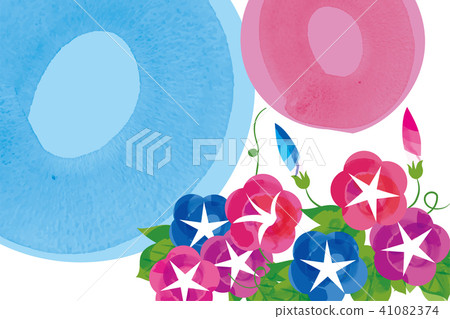 Postcard Postcard Design (Horizontal) | Asagao... - Stock Illustration ...